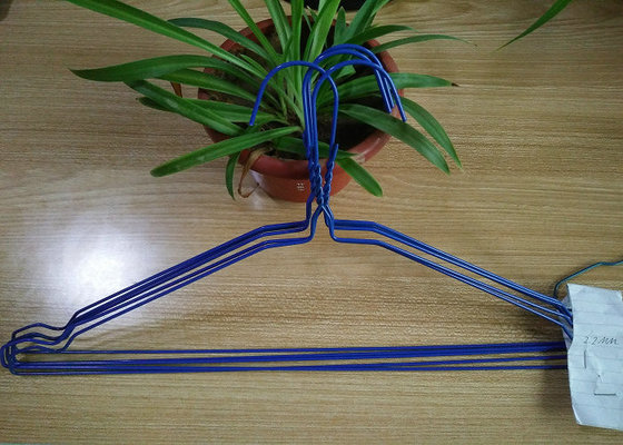 Multi Color Powder Coating Hangers / Metal Wire Hangers 1.8 - 2.5mm Thickness