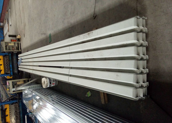 Orange Color Powder Coated Corrugated Steel Roofing Sheets / Corrugated Metal Panels