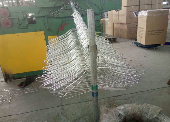 Silver Galvanized Wire Hangers / Wire Shirt Hangers High Temperature Resistance