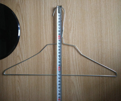 Silver Galvanized Wire Hangers / Wire Shirt Hangers High Temperature Resistance