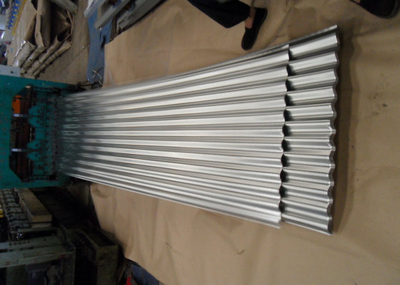 Galvanized Corrugated Roofing Sheets , Corrugated Steel Roof Panel For Wall