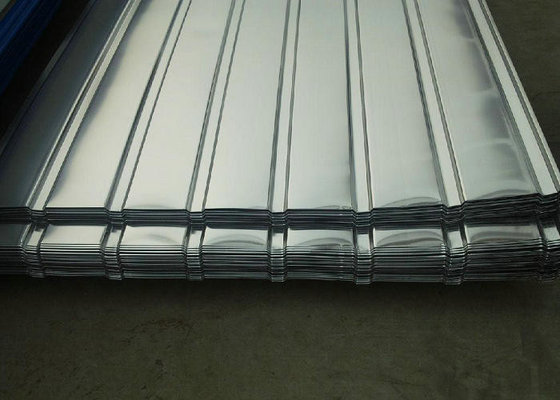 Galvanized Corrugated Roofing Sheets , Corrugated Steel Roof Panel For Wall