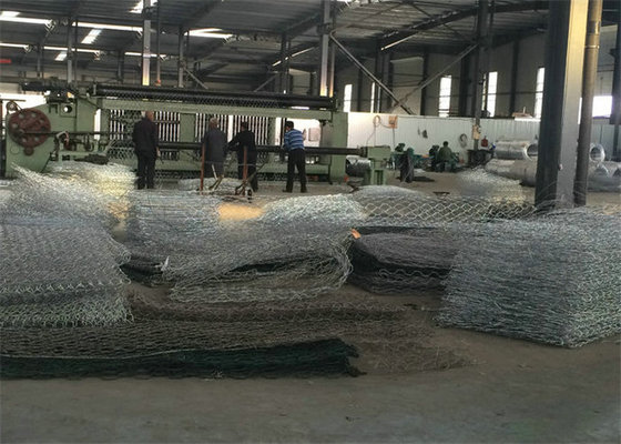 Rock Galvanized Gabion Wall Baskets / Gabion Wall Mesh 6x8 8x10 10x12 Aperture