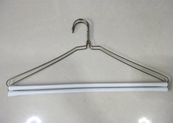 Gold Painted Strut Metal Wire Hangers 16 Size 14.5 Gauge For Trousers