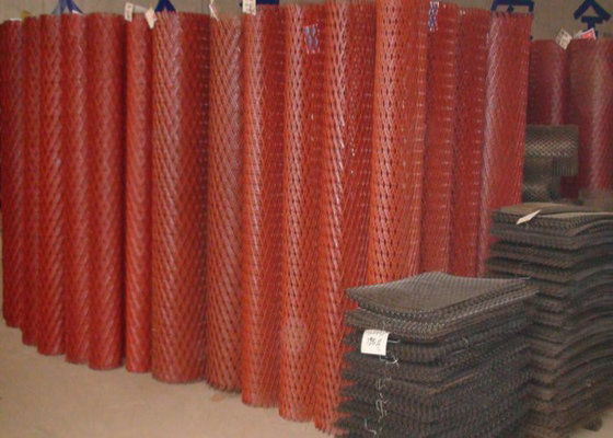 Anodized Finish Expanded Metal Mesh , Perforated Aluminium Mesh Lightweight
