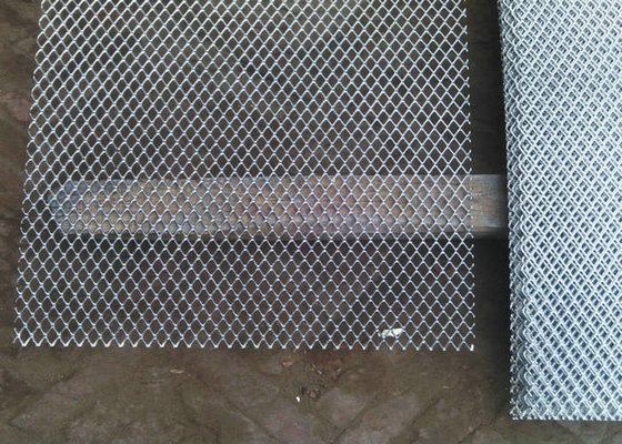 Galvanized Coated Expanded Metal Mesh , Steel Diamond Mesh For Construction Material