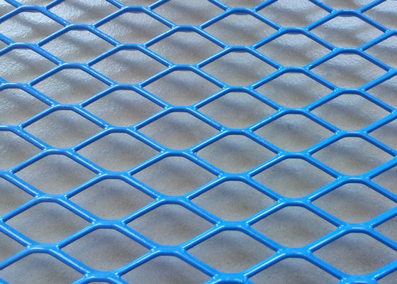 Powder Coated Galvanized Expanded Metal Mesh Rectangle Hole Shape For Fencing