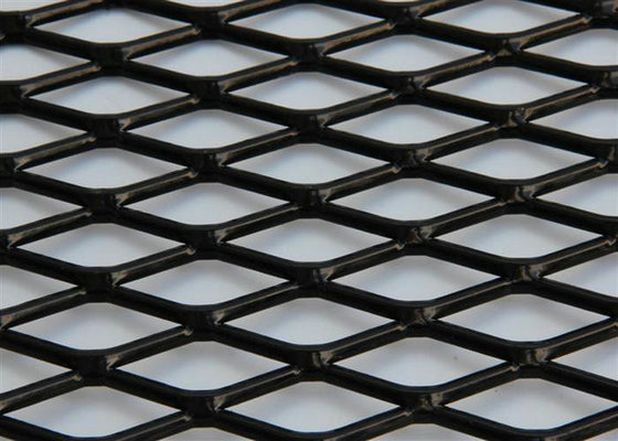 Powder Coated Galvanized Expanded Metal Mesh Rectangle Hole Shape For Fencing
