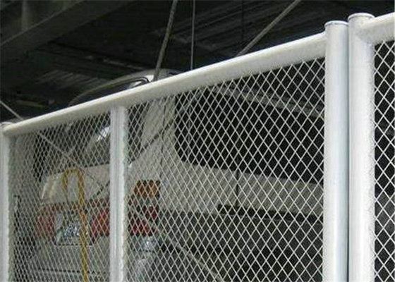 Decorative Heavy Duty Expanded Metal Sheet Mesh Silver Color With Diamond Shape