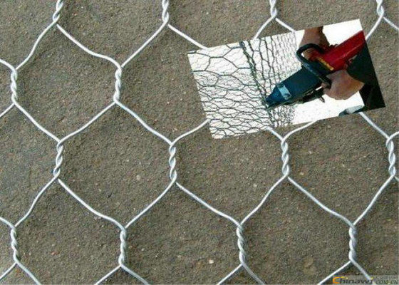 Galvanized / PVC Gabion Box 2.5 - 5mm Wire Diameter Fit Water And Soil Protection