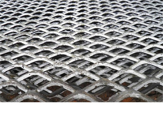 Expanded Steel Mesh Sheets / Expanded Aluminum Mesh With 9 Gauge Thickness