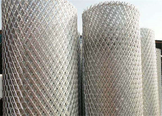 Stainless Steel Diamond Expanded Steel Mesh Iso 9001 Certificate For Air Filter