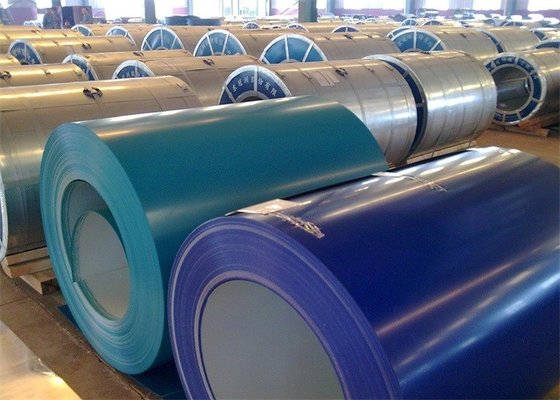 PPGI PPGL Color Coated Aluminum Coil Prime Prepainted Roofing 600 - 1250mm Width