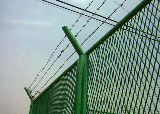 Galvanized Heavy Expanded Metal Mesh PVC Coated Surface Treatment For Fencing