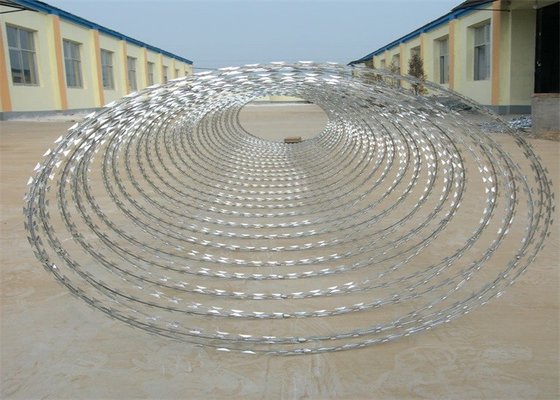 Organization Units Razor Wire Fence 350 - 550 Mpa Tensile Strength Easy Installation