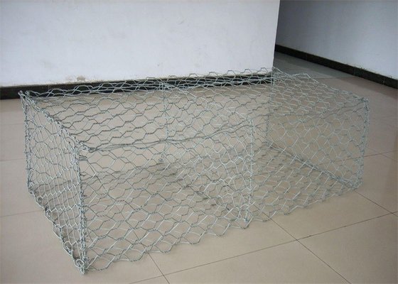 Heavy Zinc Coated Gabion Box Double Twist Woven Mesh Gabion Long Life Time