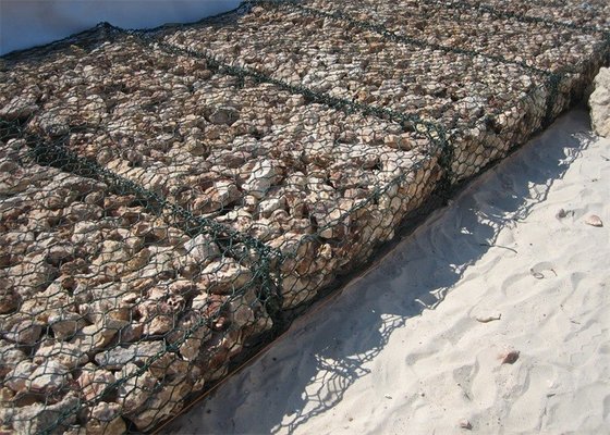 Heavy Zinc Coated Gabion Box Double Twist Woven Mesh Gabion Long Life Time