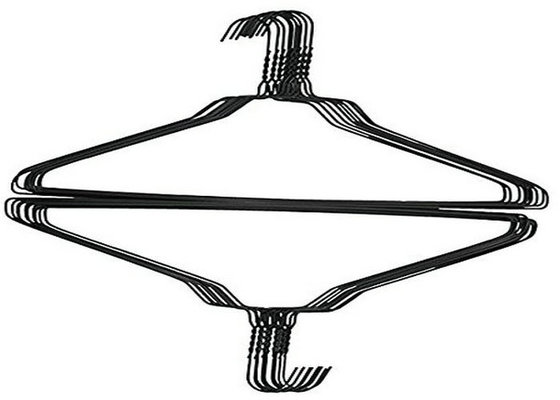 16 Inches Galvanized Wire Hangers 1.8 Mm - 2.2 Mm Wire Diameter Silver Colors