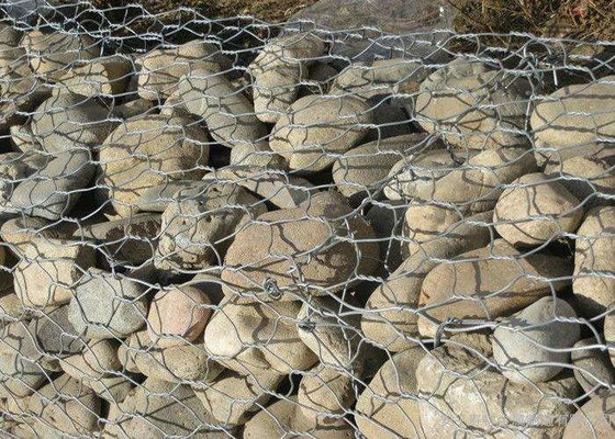 Heavy Zinc Twisted Powder Coated Wire Mesh Box / Wire Gabion Baskets
