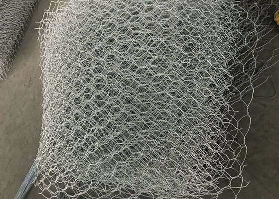 Pipeline Protection Electro Galvanized Welded Wire Mesh Hexagonal Weave Style