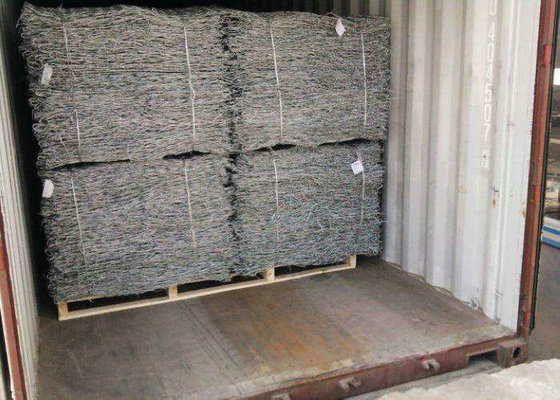 Q195 Material Gabion Wall Cages 290g/M2 Zinc Coating For Construction Erosion