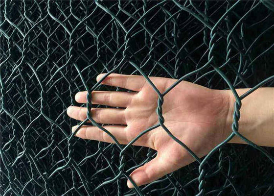 5% Al And 95% Zinc Coated Wire Gabion Boxes 2*1*1m For Fencing Wall Building