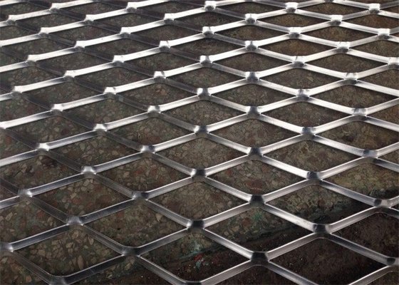 Galvanized Steel Grill Expanded Metal Mesh Diamond Hole Shape Free Sample