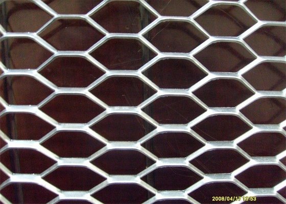Heavy Duty Galvanized Expanded Metal Mesh , Steel Diamond Mesh 0.5mm-8mm Thickness