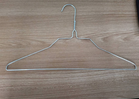 18 Inch 2.0mm Galvanized Iron Wire Shirt Hanger For Laundry One Time Use