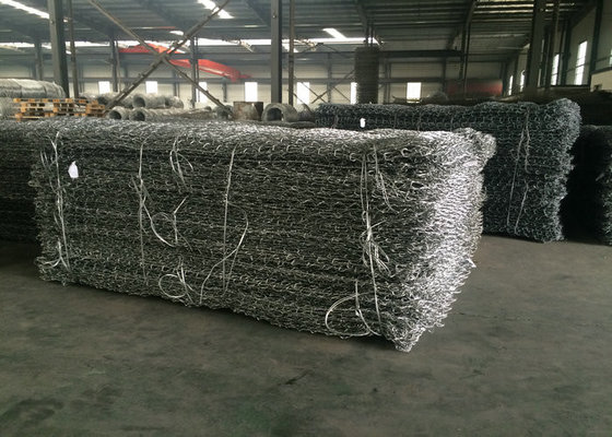 Pvc Coated And Galvanized Gabion Basket / Gabion Wire Mesh For Protecting Dam