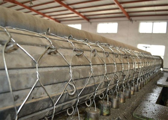 Army Border Perimeter Wire Mesh Gabion Box / Defensive Barriers Hexagonal Hole Shape