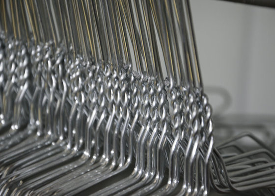 Heavy Galvanized Coated Metal Wire Clothes Shirt Hangers 20.5cm Height 40cm Size