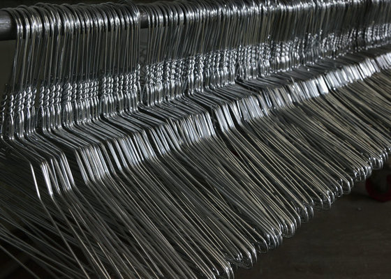Heavy Galvanized Coated Metal Wire Clothes Shirt Hangers 20.5cm Height 40cm Size