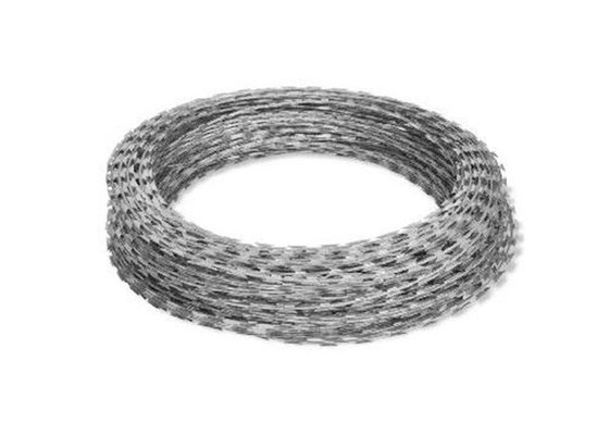 CBT65 Galvanized Anti - Climb Concertina Razor Barbed Wire 0.5mm Thickness