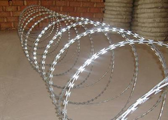 Poland 900mm Coil Thermal BTO-22 Concertina Razor Barbed Wire 0.5mm Thickness