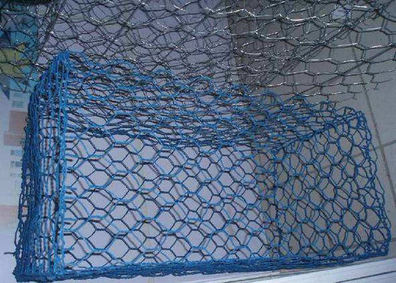 Hot Dipped Galvanized Material Gabion Wall Fence , Rock Gabion Baskets