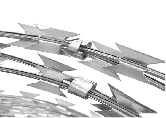 Coil Thermal BTO-22 Concertina Razor Barbed Wire Mesh 0.5mm Thickness