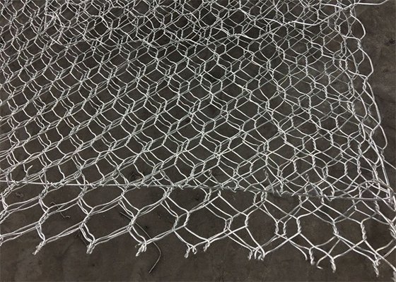 Hexagonal Woven Mesh Gabion Box , Gabion Retaining Wall 1x1x0.5m 2x1x1m