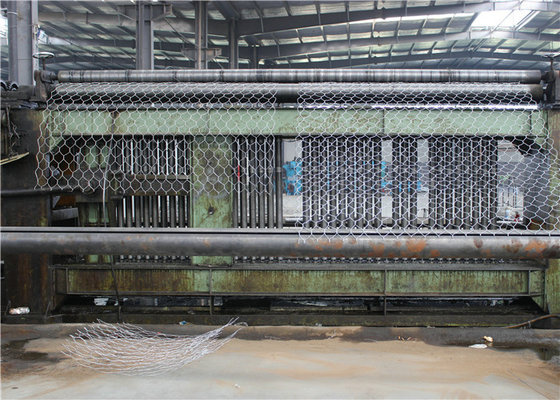 Double Twist Pvc Coated Gabion Basket / Galvanized Wire Mesh 2m x 1m x 1m
