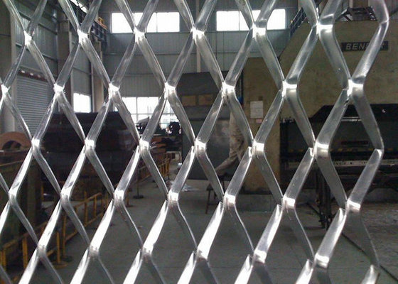 High Tensile Metal Expanded Wire Mesh Panel Galvanized 0.5-2m Width