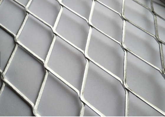 Diamond Shape Aluminum / Ss304 Expanded Metal Mesh Security Mesh Fence