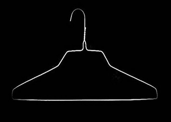 Durable 16 Inches Dry Cleaning Galvanized Wire Hangers For 1.9mm Thickness