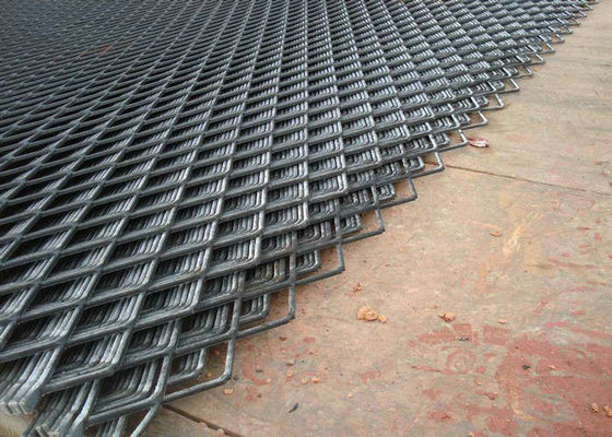 Decorative Aluminum Expanded Wire Mesh For Curtain Wall , 4x8 Expanded Metal Fencing
