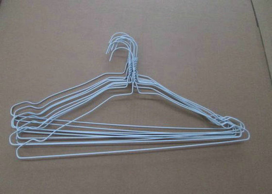 Laundry Use 16 Inches 2.0mm Powder Coating Hangers For Dry Cleaning