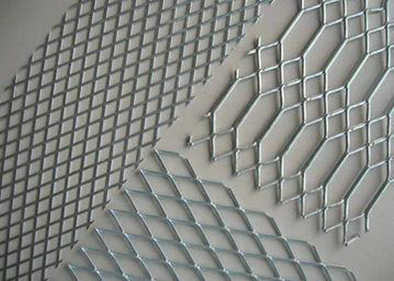Aluminum Suspended Ceiling Expanded Metal Mesh Plate For 0.5-8mm Thickness