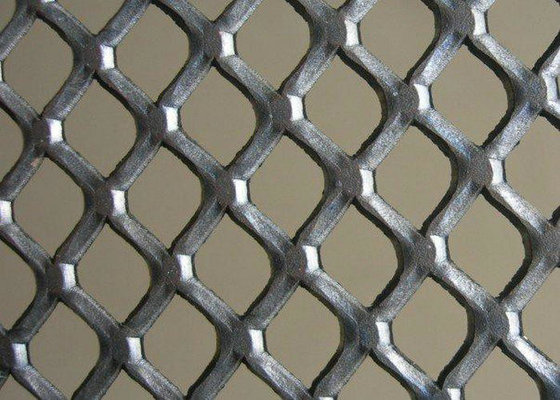 Aluminum Suspended Ceiling Expanded Metal Mesh Plate For 0.5-8mm Thickness