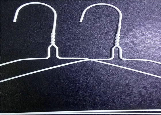 16" 2.2mm Metal Wire Hangers For Laundry , Spray Paint Hangers Long Life