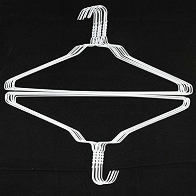 16 Inches Galvanized Wire Hangers 1.8 Mm - 2.2 Mm Wire Diameter Silver Colors