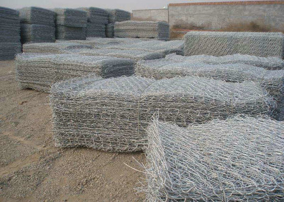 Fencing Wall Gabion Box Gulfan Coated Steel Wire Material With Long Life