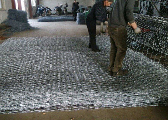 Q195 Material Gabion Wall Cages 290g/M2 Zinc Coating For Construction Erosion